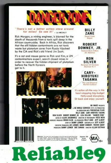 ROBERT DOWNEY, JR.+BILLY Zane- Danger Zone DVD MA15+ All regions- 2199 New Image $6.95 - PicClick AU