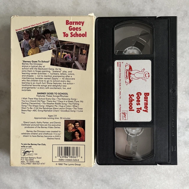 BARNEY 90’S VHS Lot: Barney Goes to School, Let’s Play School, Sing ...