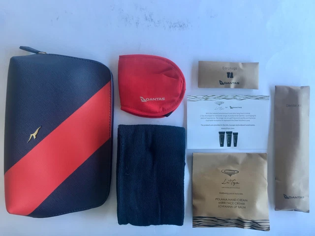 QANTAS BUSINESS CLASS Amenity Kit Bag - new and unused complete with ...