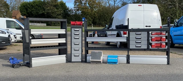 VAN RACKING SHELVING Drawers Draws Lin Bins Vice Sink Tevo Modul ...