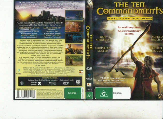 THE TEN COMMANDMENTS-BEN Kingsley-2007-Animated Movie-DVD $29.95 ...