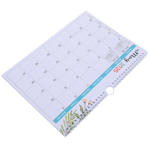 HANGING MONTHLY CALENDAR Large Wall Calendars 2025 Big 2024-2025 Office ...