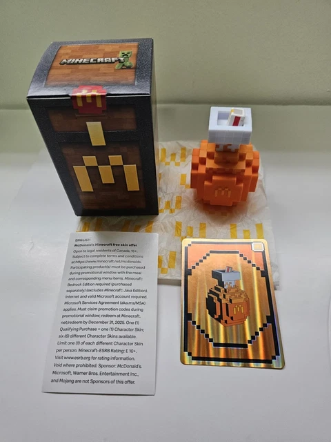 2025 MCDONALD'S MINECRAFT Adult Happy Meal SODA POTION w/Unused Code ...