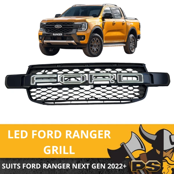 FORD RANGER RAPTOR Grill To Suit Wildtrak XLT Sport 2022 + New Gen PX4 ...