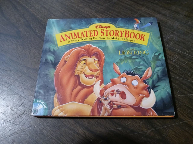 DISNEY'S LE ROI Lion StoryBook Animé Version 1.2 (Windows/Mac, 1995 ...