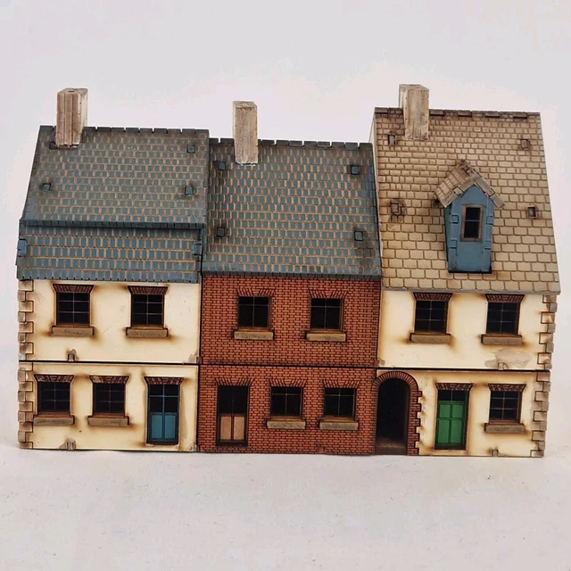 EUROPEAN BUILDING MODELS Flames Of War Town Houses Terraced £9.99 ...