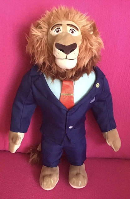 DISNEY STORE ZOOTOPIA Zootropolis Mayor Leodore Lionheart Soft Plush ...