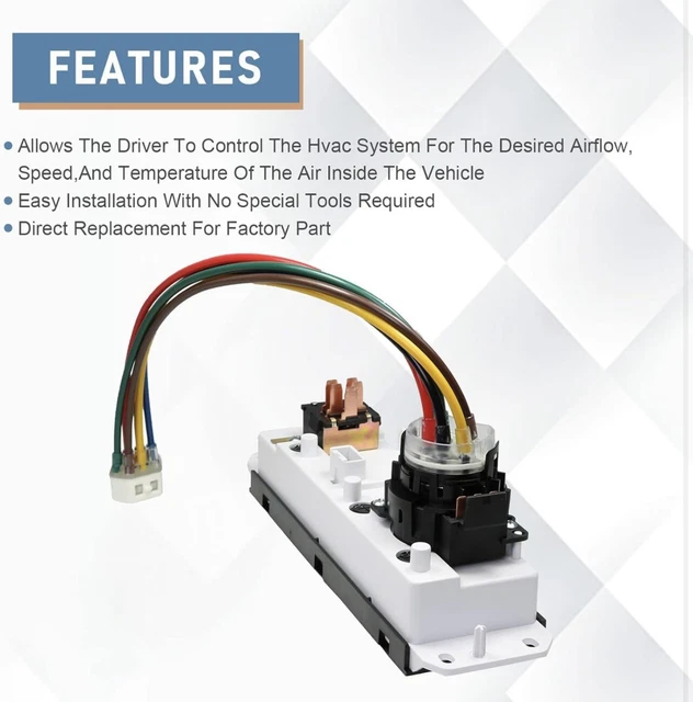 HVAC A/C HEATER Climate Control Panel Module Blower Motor Switch Jeep ...