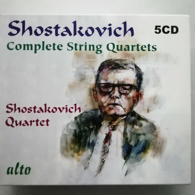 SHOSTAKOVICH: COMPLETE QUARTETS / Shostakovich Quartet / Alto 5 CD set ALC 5002 £20.00 - PicClick UK
