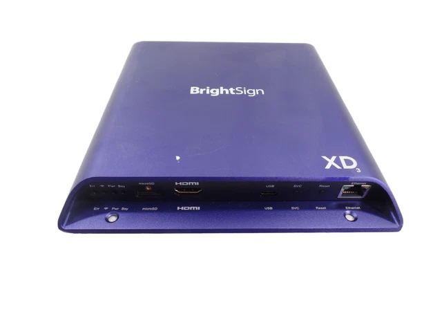 BRIGHTSIGN MODEL XD1033 XD3 4K Expanded HDMI Purple Player - Free ...