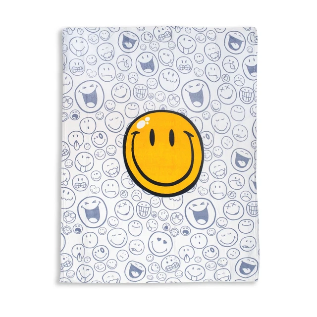 OFFICIEL SMILEY WORLD Doux Couverture Mignon Peluche Couverture ...