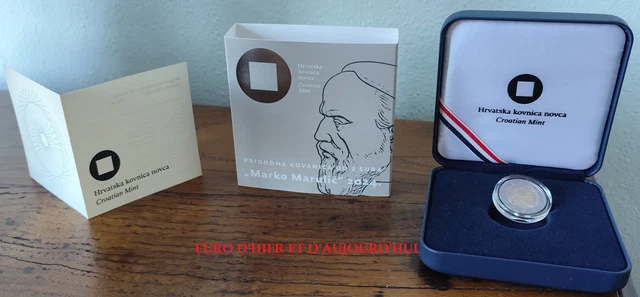 COFFRET BE 2 Euro Croatie 2024 Marko Marulic écrivain humaniste ...