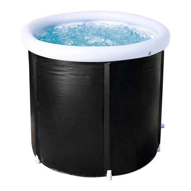 ICE BATH TUB Cold Water Tub with Drain Hole Bathing Bucket for Shower ...