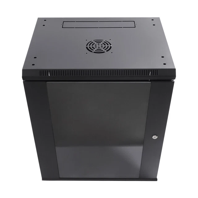 15U WALL MOUNT Server Rack Locking Network Data Cabinet Enclosure ...