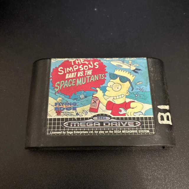 THE SIMPSONS BART Vs The Space Mutants - Cart Only Sega Mega Drive PAL ...