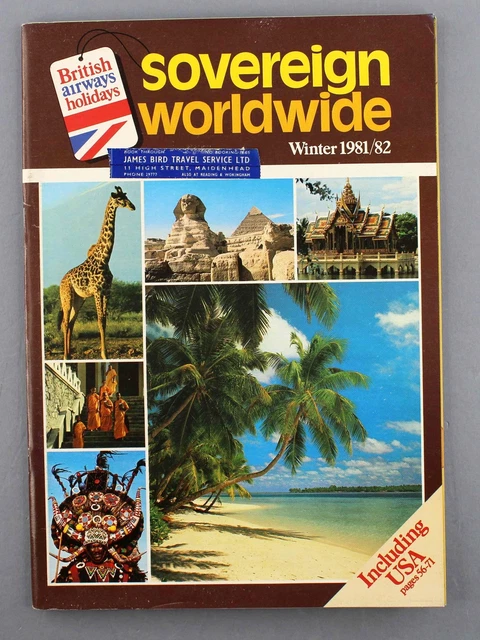 BRITISH AIRWAYS WINTER 1981/82 Sovereign Vintage Airline Holiday ...