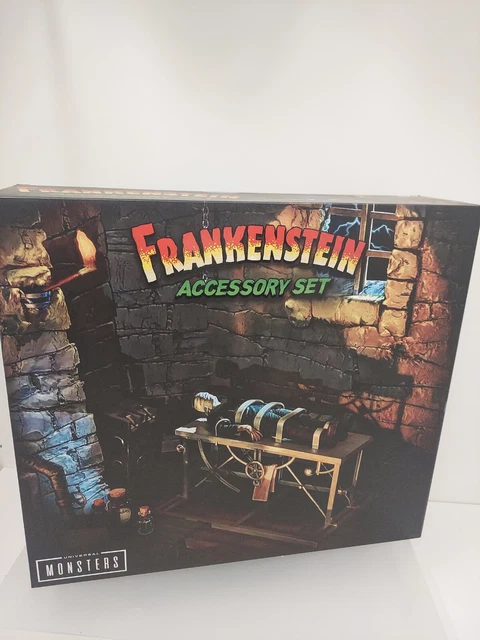NECA SEALED UNIVERSAL Monsters Ultimate Frankenstein Accessory Set Lab ...