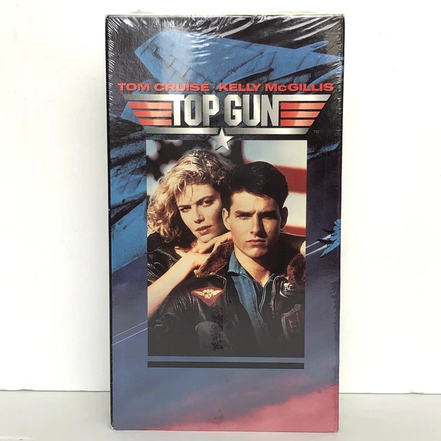 TOP GUN VHS 1996 Paramount Watermark Tom Cruise Kelly McGillis SEALED £ ...