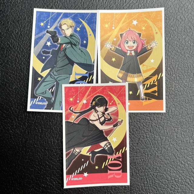 SPY X FAMILY Anya Loid Yor Forger Deco Sticker Stickers Official Set x4 ...