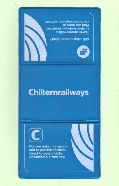 CHILTERN RAILWAYS ~ Ticket Wallet - Pass Holder - 3 Pockets - New ...