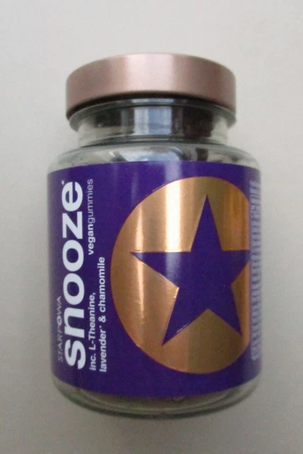 STARPOWA SNOOZE CHERRY Flavour 30 Vegan Gummies Sleep Aid £14.99 ...