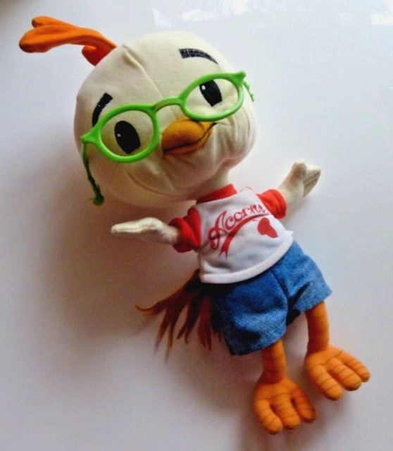DISNEY VINTAGE &CHICKEN Little" Big Head Plush Toy Doll - 2004 - Hasbro ...
