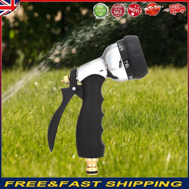 METAL NOZZLE HIGH Pressure Metal Water Spray Gun with Rubber Handle for ...