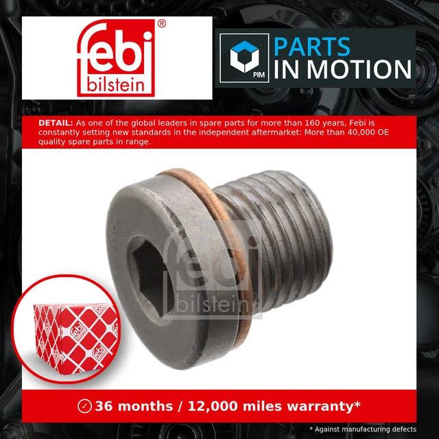 OIL SUMP PLUG fits VW GOLF 2.5 1.6D 1.9D 2.0D 97 to 16 N90281802 ...