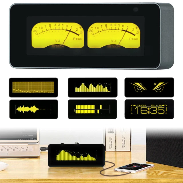 Oled Sound Level Indicator Display Audio Spectrum Digital Analyzer Home