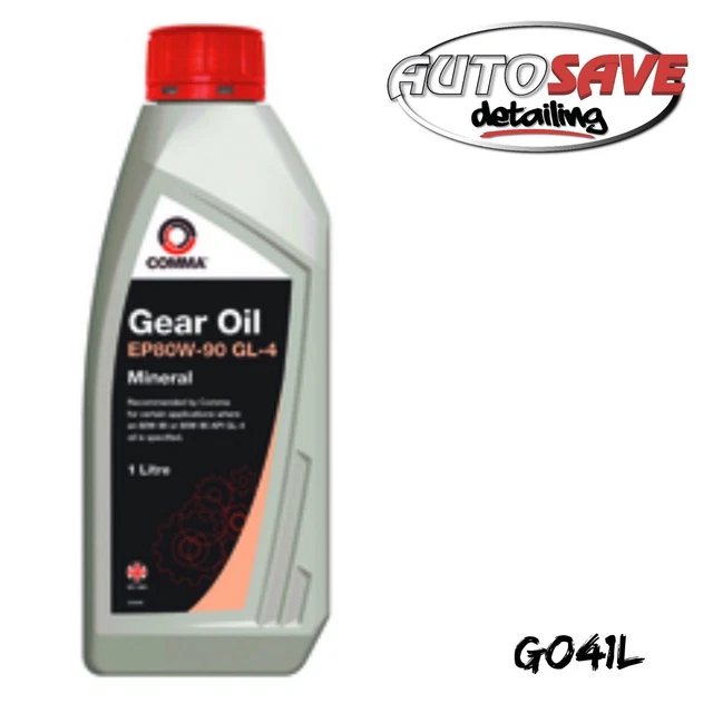 COMMA - EP80W-90 GL-4 Mineral Gear Oil Fluid Lubricant Lube GO41L - 1L ...