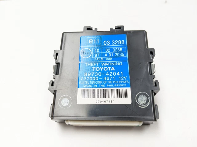 TOYOTA RAV4 ANTI Theft Alarm Control Module Ecu 8973042041 Mk3 Xa30 ...