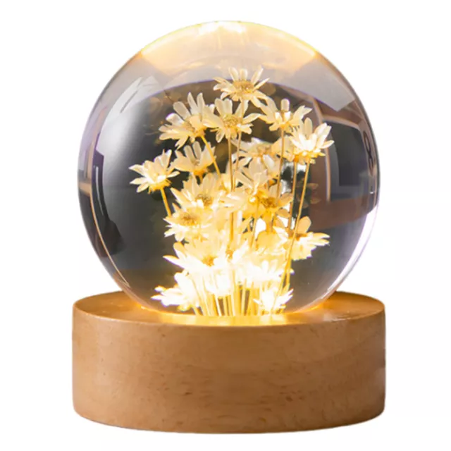 FLOWER CRYSTAL BALL Night Light Flower Desk Lamp Cute Night Light ... FLOWER CRYSTAL BALL Night Light Flower Desk Lamp Cute Night Light ...