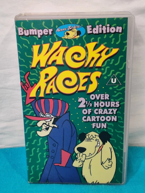 WACKY RACES * Bumper Edition * Vhs Video Excellent Over 2 1/2 Hours Of ...
