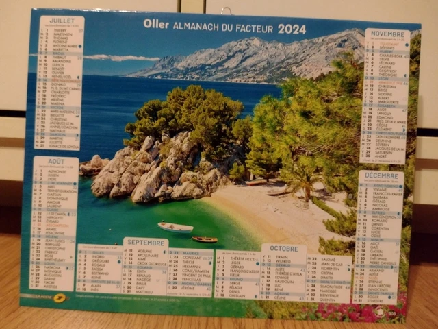 CALENDRIER LA POSTE 2024. Almanach du Facteur. Paysage Bord De Mer EUR ...