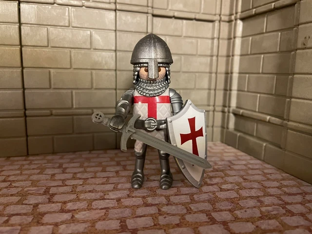 PLAYMOBIL TEMPLAR CUSTOM Crusader Knight Templar Chevalier Templar ...