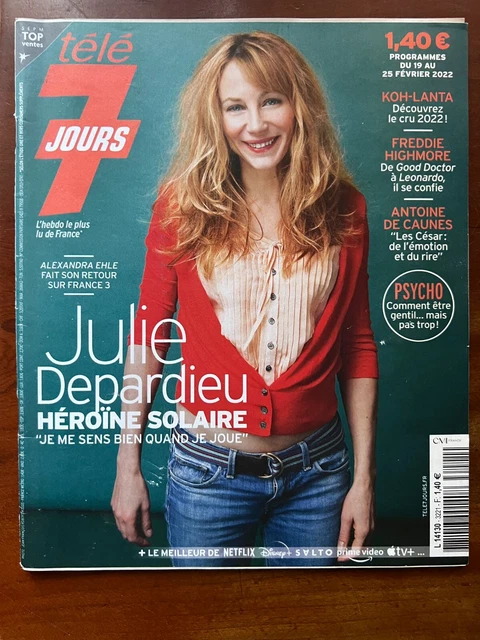 TÉLÉ 7 JOURS 19/02/2022; Julie Depardieu/ Freddie Highmore/ Antoine De Caunes EUR 4,50 - PicClick FR