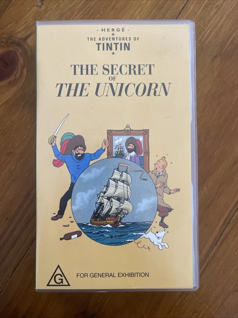 THE ADVENTURES OF Tintin The Secret of the Unicorn VHS Video Herge ABC ...