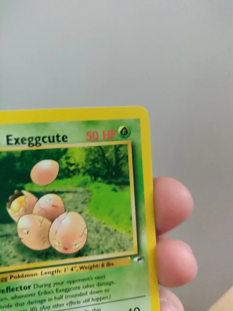 1ST EDITION POKEMON Card Gym Heroes Erika's Exeggcute 43/132 Near MINT ...