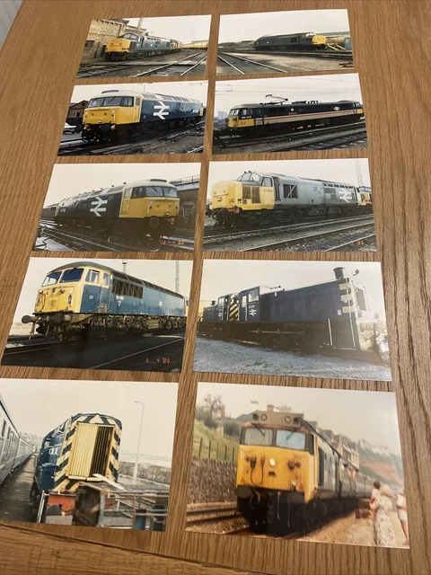 50 RAILWAY TRAIN LOCOMOTIVE PHOTOGRAPHS LATE 1980’s/90’s BATCH 2 £3.99 ...