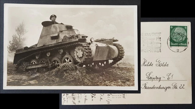 GERMAN THIRD REICH WW2 Postcard 'Unsere Wehrmacht' Panzer Regiment 2 £ ...
