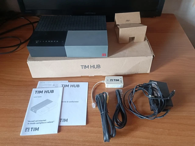 TIM HUB MODEM Router DGA4132TIM WIFI ADSL E FIBRA FINO A 1 GB EUR 24,50 ...