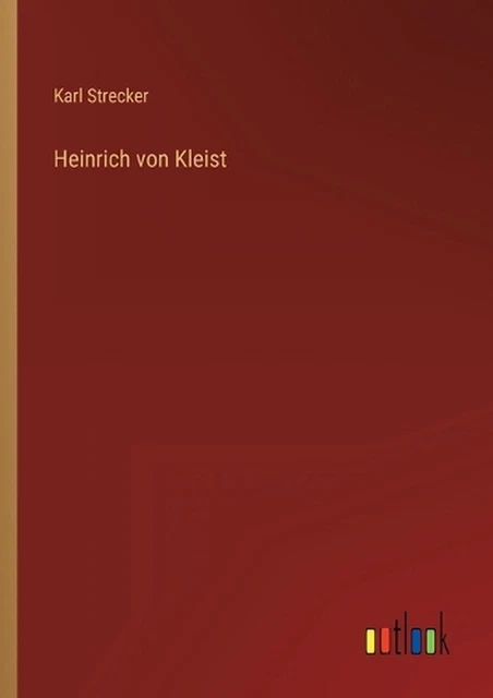 LIVRE DE POCHE Heinrich von Kleist par Karl Strecker EUR 36,30 ...