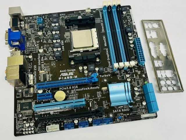 ASUS F1A55-M REV 1.01 Socket FM1 DDR3 Motherboard, AMD A8-3800 CPU & I ...