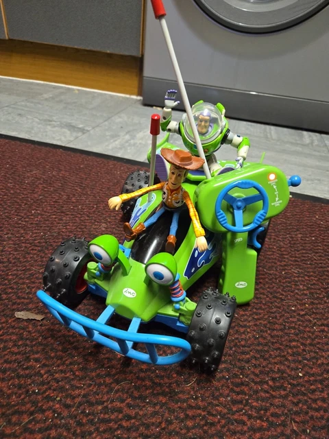 DISNEY PIXAR TOY Story RC Car Buzz & Woody With Remote Control Working ...