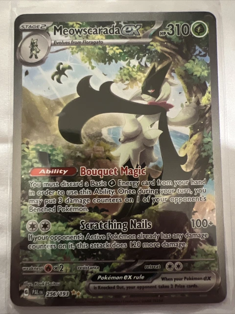 POKEMON TCG PALDEA Evolved Meowscarada EX Special Illustration Rare 256 ...
