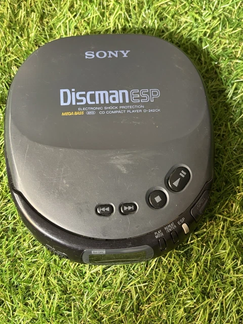 SONY DISCMAN ESP D-242CK CD Player Mega Bass Tested Works – Made in ...