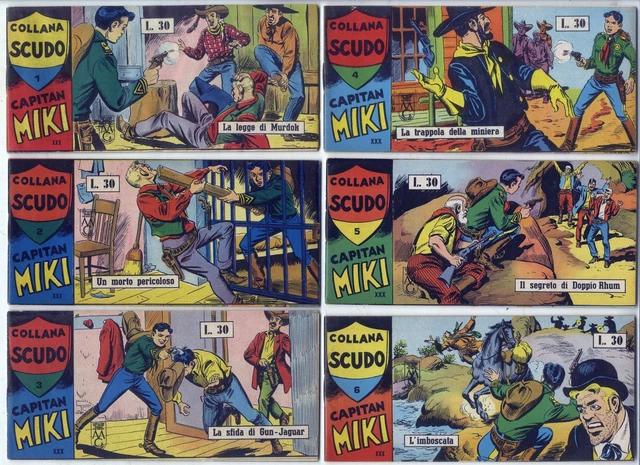 [728] CAPITAN MIKI ed. Dardo 1964 XXX s. completa da 1 a 15 stato ...