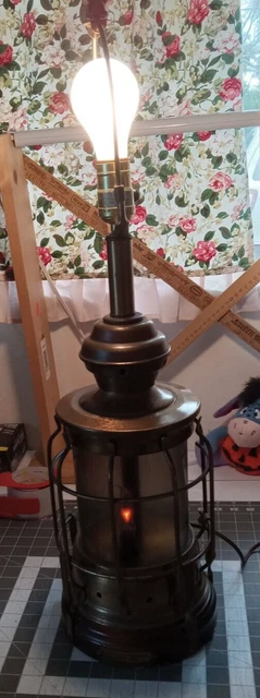 VINTAGE RARE CAPT. David Babcock Clipper Ship Nautical Lantern Lamp, 2 ...