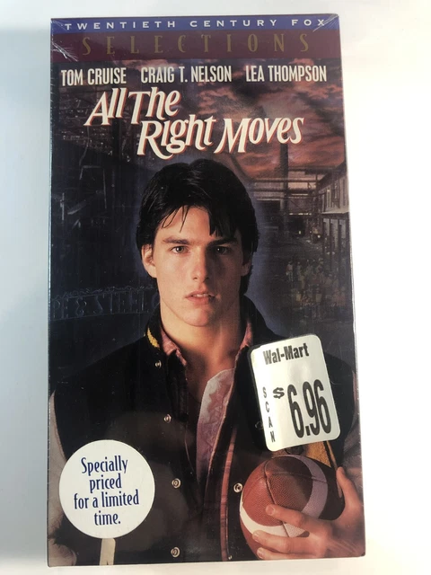 ALL THE RIGHT Moves Sealed (VHS) CBS Fox Watermarks Tom Cruise First ...
