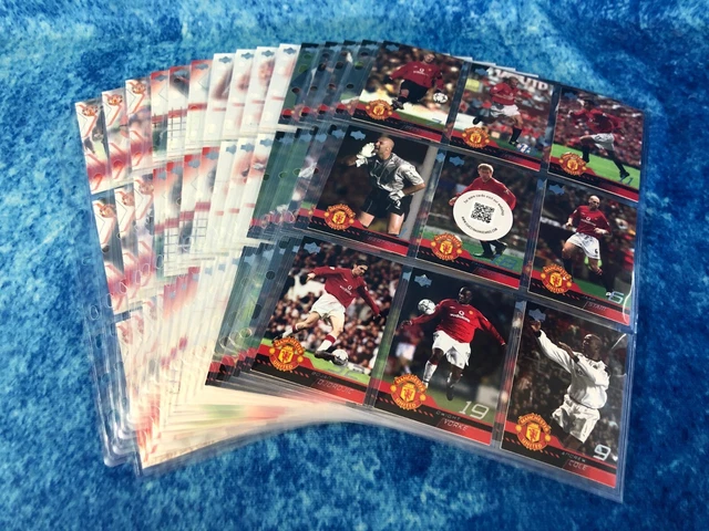 MANCHESTER UNITED 2001 Football trading card complete base set Upper ...